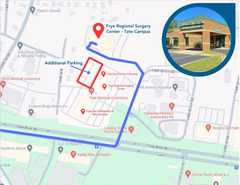 Frye Regional Surgery Center – Tate Campus | Carolina Ear Nose & Throat ...